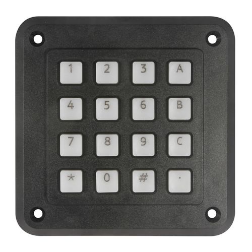 16-key keypad - 3K16T10 - Storm Interface - panel-mount / polymer / IP54