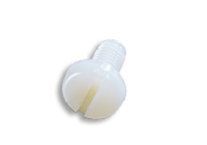 Flat-head screw - WERIT - slotted / plastic