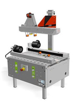 Double-flap case sealer - T-55 series - Soco System - adhesive tape