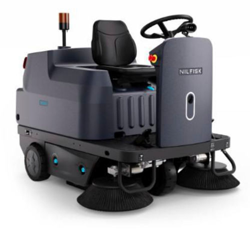 Ride-on sweeper - SW3000 - Nilfisk - battery-powered / dust / with two ...