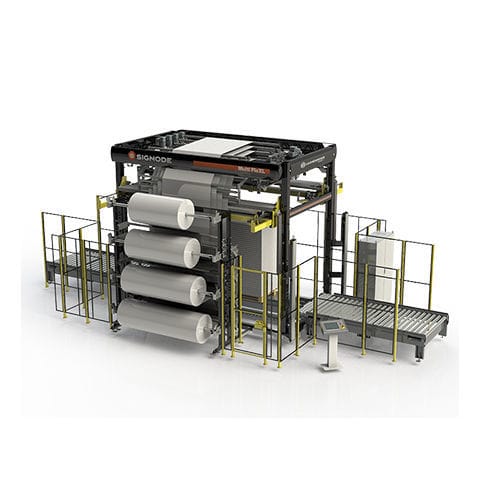 Vertical stretch wrapping machine - Multi FleXL - SIGNODE - five-sided