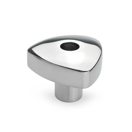 Threaded knob - GN 5339.5 - Otto Ganter GmbH & Co. KG - triangular / stainless steel