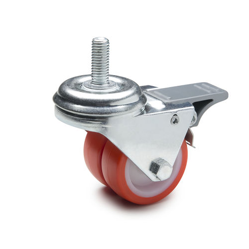 Swivel caster - GN 22880 - Otto Ganter GmbH & Co. KG - rod / base plate ...