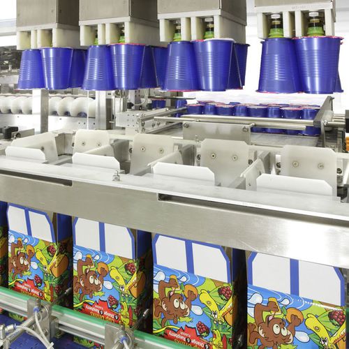 Wraparound case packer - Jefferson Smurfit Group - top-loading / automatic / bottle