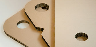 Cardboard honeycomb panel - LW - CORINT SUD