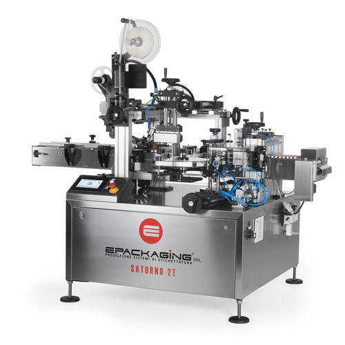 PLC-controlled labelling machine - SATURNO MAKEUP - E-Packaging Srl ...
