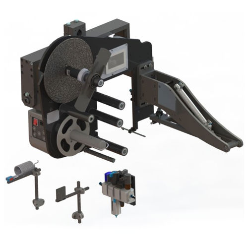 Self-adhesive label printer-applicator - URANO PIVOT - E-Packaging Srl - top / side / for boxes