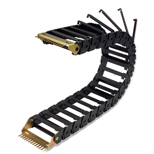 Open drag chain - Nylatrac® KL series - Dynatect Manufacturing, Inc. - plastic / reinforced