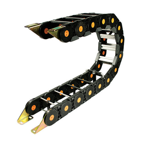 Open drag chain - Nylatrac® TL - Dynatect Manufacturing, Inc. - plastic / with separators / modular