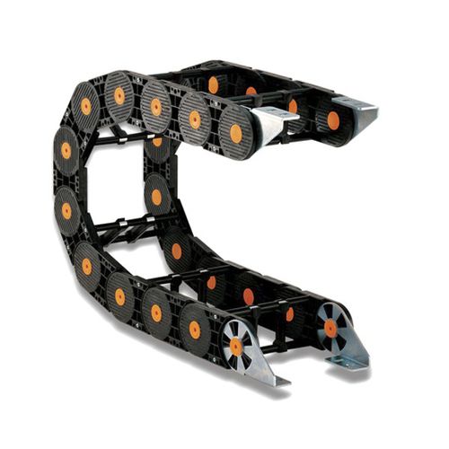 Open drag chain - Nylatrac® NXL - Dynatect Manufacturing, Inc. - plastic / with separators / modular