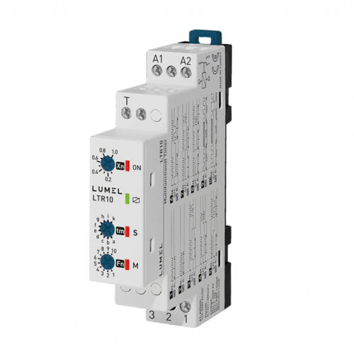 DIN rail time relay - LTR10 - LUMEL - direct mounting / with housing ...
