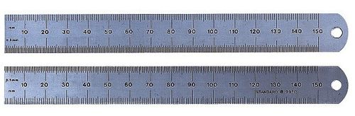 Stainless steel ruler - 150 mm - Moore & Wright
