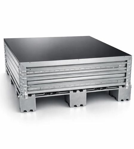 Galvanised steel pallet collar - Eredi Caimi S.r.l. - space saving ...