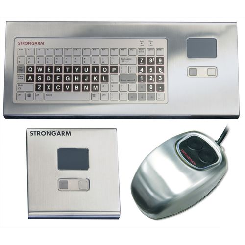 Panel-mount keyboard - Strongarm Designs - with mechanical keys / with ...