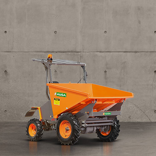 Rubber-tired dumper - D150RMA - AUSA - diesel / front-loading / lift-skip