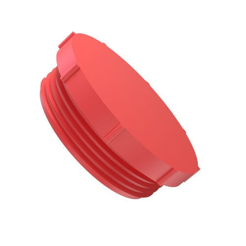 Round plug - TFU series - B.M.P - threaded / low-density polyethylene ...