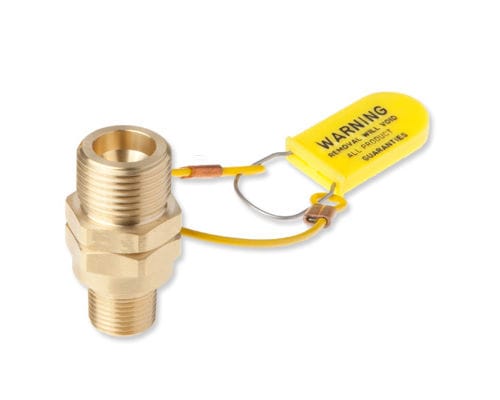 Ball check valve - Generant - for cylinders / brass / cryogenic