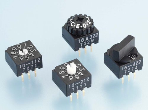 Rotary switch - KDS series - KEL CORPORATION - DIP / multipole / coded