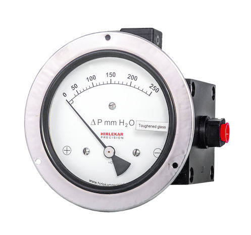 Differential pressure gauge - 400 DGC - Hirlekar Precision Instruments, Pune - dial / flange ...