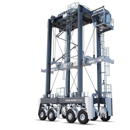 Container handling straddle carrier - Konecranes - electric / diesel ...