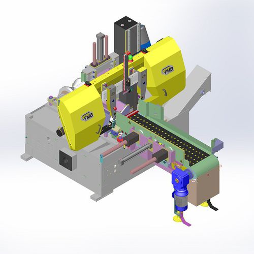 Band saw - FMB - for pipes / semi-automatic / with V vise