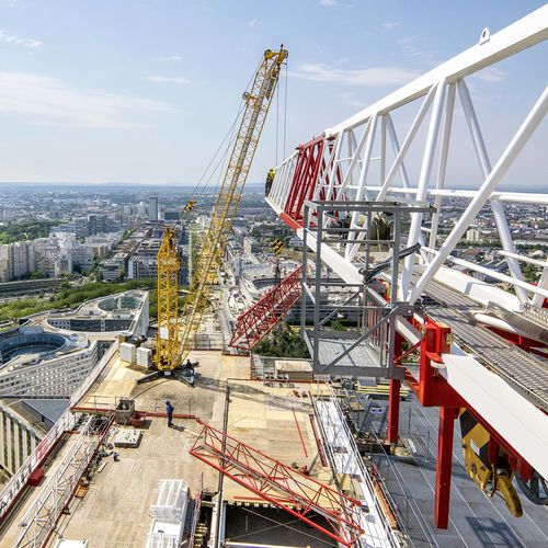 Derrick crane - 200 DR 5/10 Litronic - Liebherr Cranes - fixed / top ...