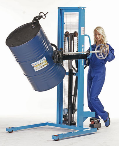 Manual tipping station - SDJ-FW - Hanselifter - drum