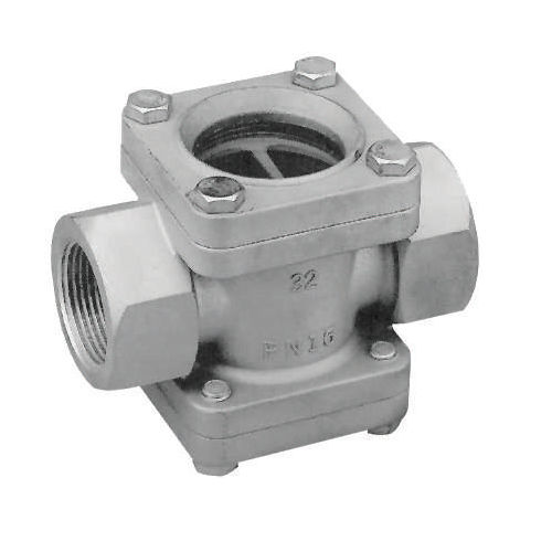 Sight glass for industrial applications - ABV - stainless steel / threaded