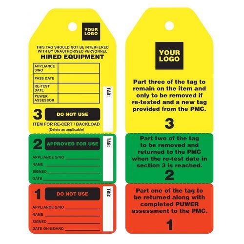 Inspection tag - 500MIC - Universeal (UK) Ltd - polypropylene / for ...