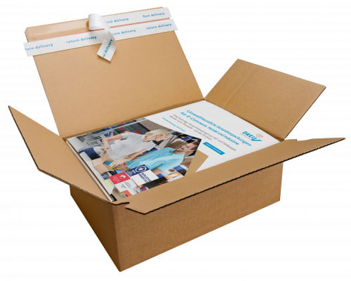 Cardboard packaging - PACKFIX RETURN - DREI V GmbH - transport / folding