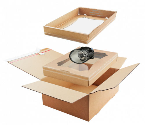 Corrugated cardboard packaging - EASYSNAP - DREI V GmbH - handling ...