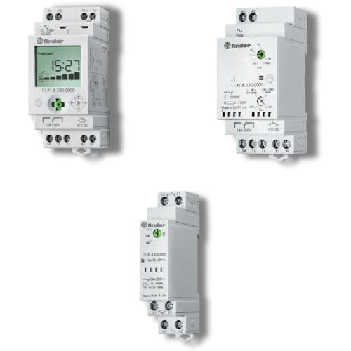 DIN rail light dependant relay - 11 series - FINDER S.p.A. con unico ...