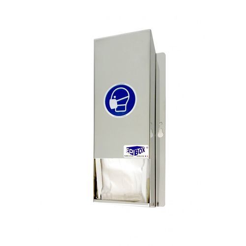 Mask dispenser - 957900 - EPIBOX - manual / stainless steel / wall-mounted