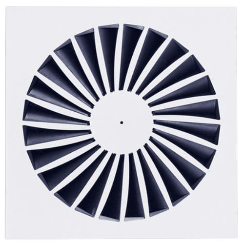 Circular air diffuser - TDV-SILENTAIR - TROX - square / ceiling / induction