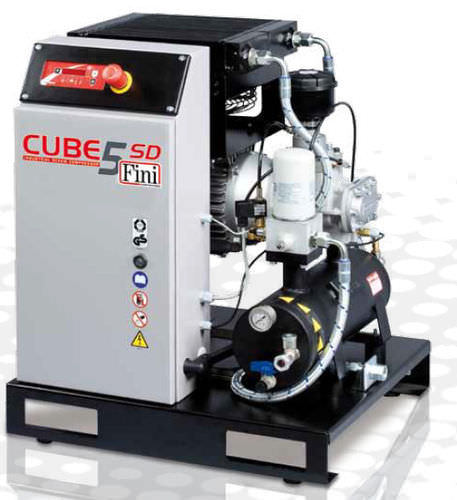 Screw compressor - CUBE-SD series - FINI - air / electrically-powered ...