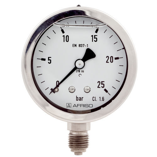 Dial pressure gauge - RF50ChGly D702 - AFRISO-EURO-INDEX - flange ...