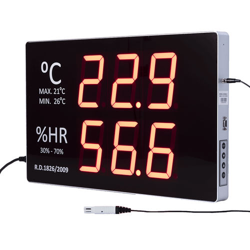Industrial hygrometer - GF250A - GESA TERMOMETROS - LED / portable ...