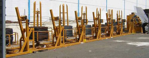 Motorized decoiler - Oscam - for steel wire