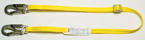 Webbing fall arrest lanyard - Mine Safety Appliances Company - adjustable
