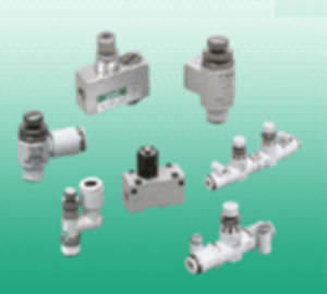 Pneumatically-operated valve - CKD - flow control / for compressed air