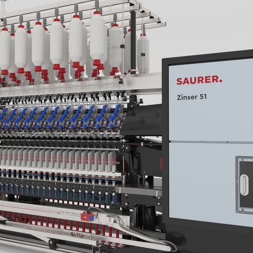 Ring spinning machine - Zinser 51 - SAURER SCHLAFHORST - compact
