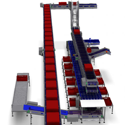 Crate handling line - Kortlever (Technisch Buro Kortlever B.V.) - for the food industry