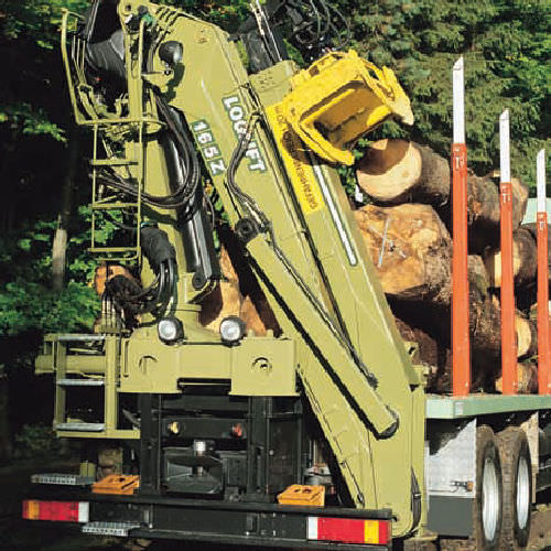 Swing-arm log loader - 165Z series - Hiab - truck-mounted