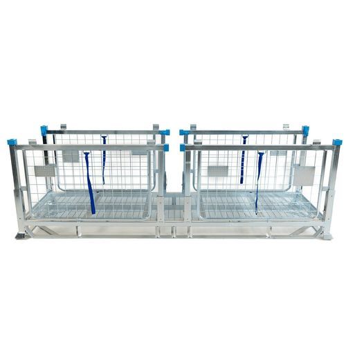 Foldable pallet box - SmartCube® Jumbo - K. Hartwall Ltd - wire mesh ...