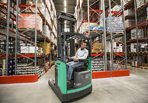 Battery-powered reach truck - RB16-25N3H(X) Series - Mitsubishi ...