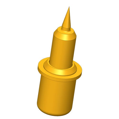 Short test probe - GKS series - INGUN Prüfmittelbau - spring-loaded