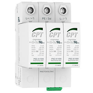 Type 2 surge arrester - PSC3-5/1500 PV IR - Cirprotec - type 1 / class ...