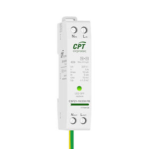 Type 2 surge protector - CSF21-10/230 FB - Cirprotec - type 3 / class ...