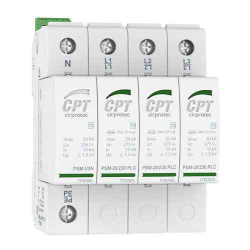 Type 2 surge protector - PSM4-20/400 PLC TT - Cirprotec - type 3 ...