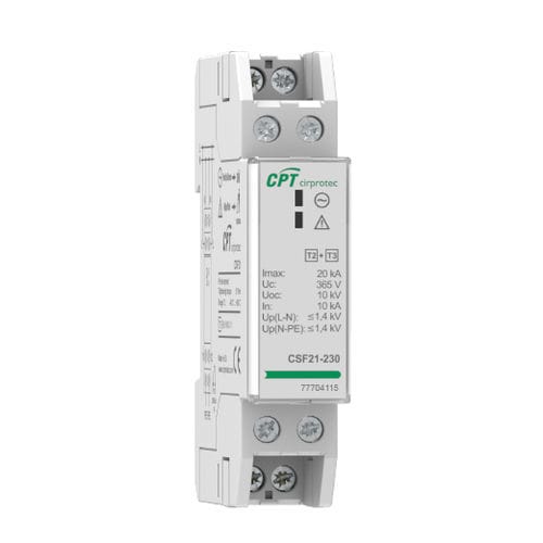 Type 2 surge protector - CSF21-12 IR - Cirprotec - type 3 / class II ...